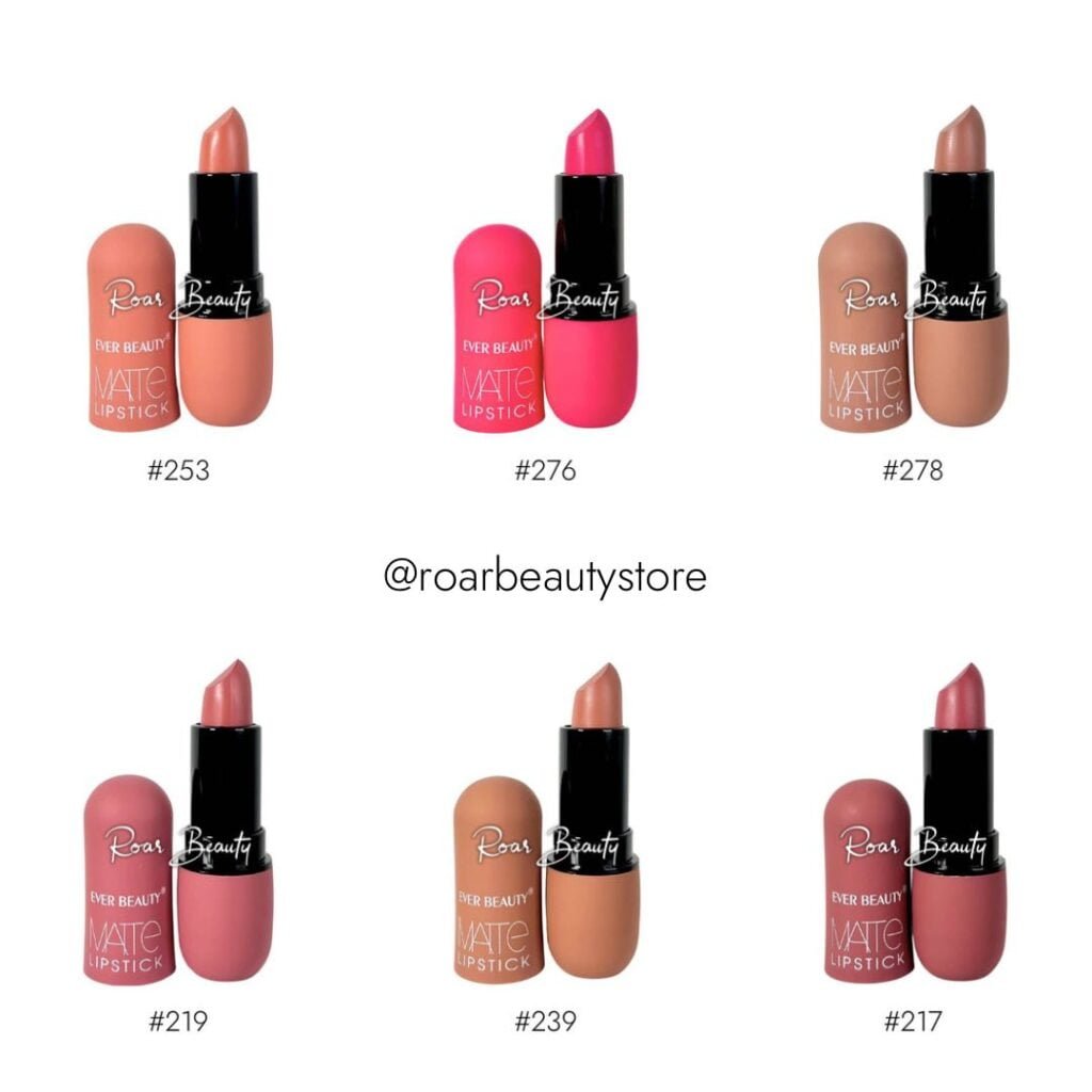 Ever Beauty Velvet Matte Lipstick | Roar Beauty Store